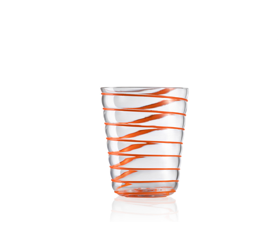 Nason Moretti Twist Orange Water Glass – Mary Mahoney