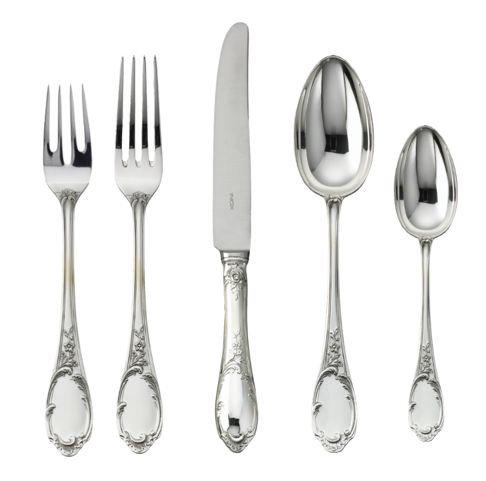 Buccellati Versailles Place setting USA 5 pcs: 1 dinner fork and knife; 1 fruit s – Mary Mahoney