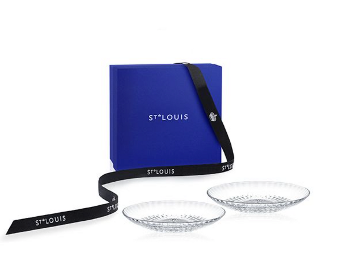 Saint Louis Crystal Apollo Tea Set of 2 Plates – Mary Mahoney