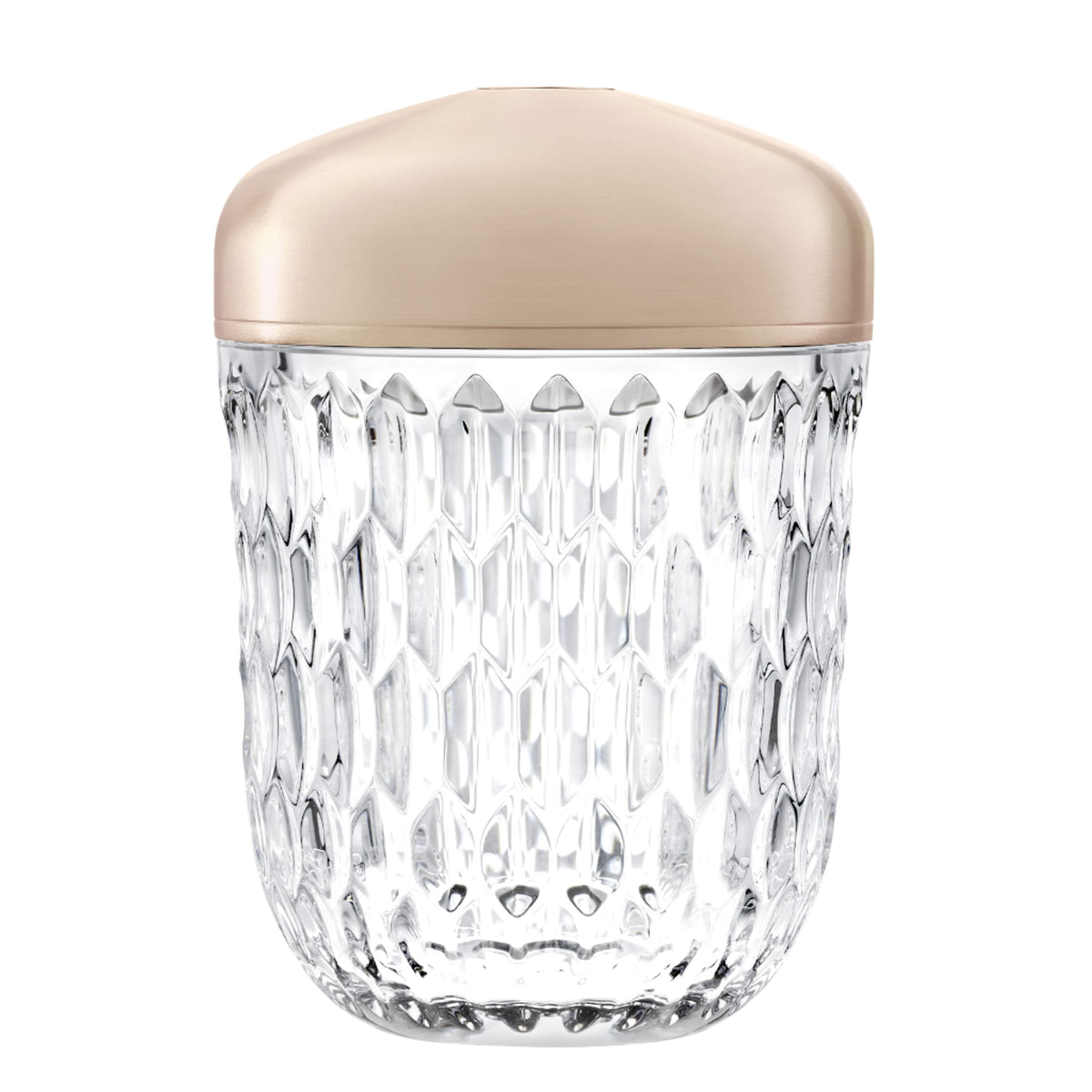Saint Louis Crystal Folia Mini Portable Lamp Anodized Aluminum Gold ...