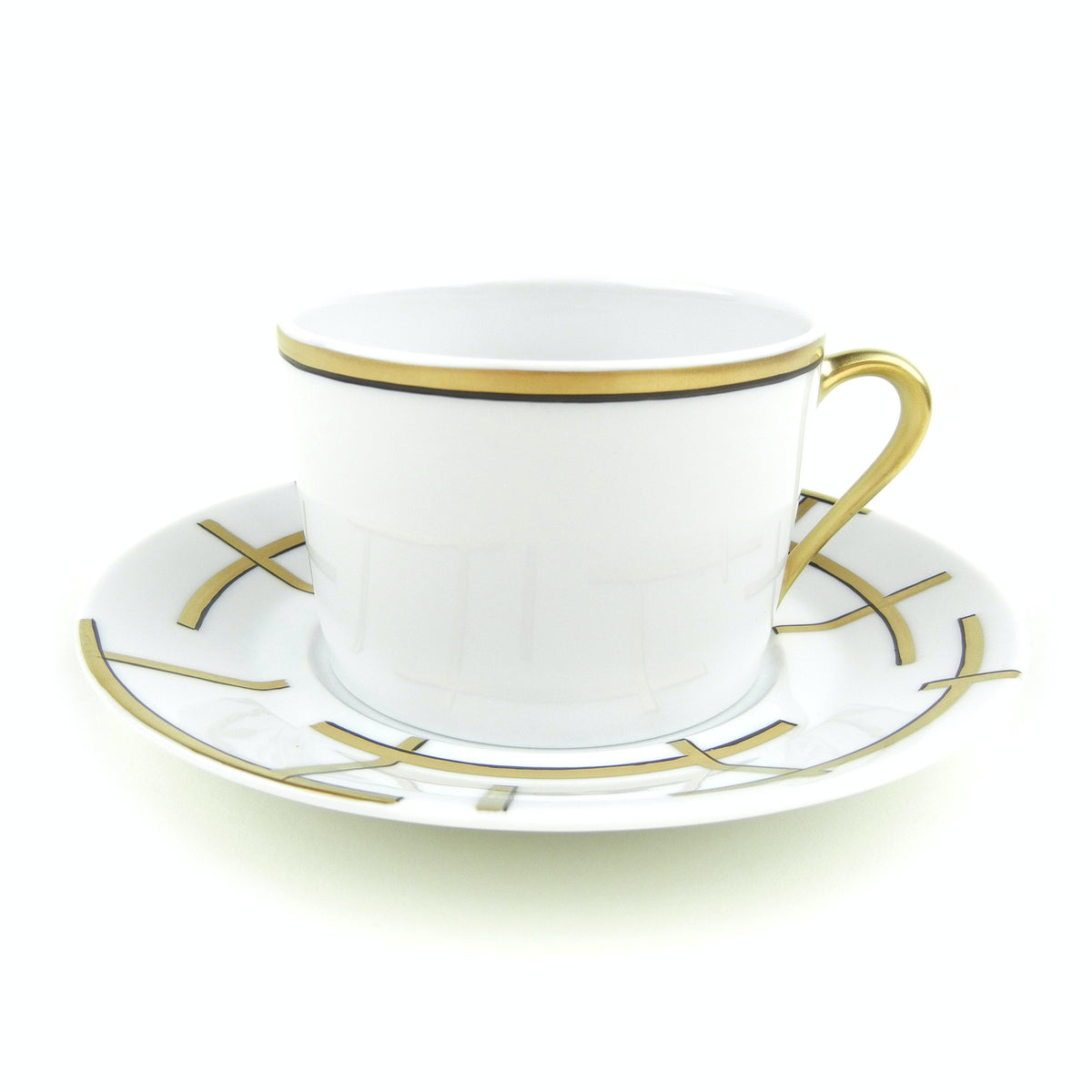 Poc a Poc Labyrinth P63 - Gold Tea cup/saucer – Mary Mahoney