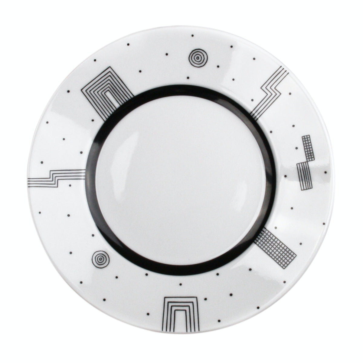 Augarten Wien Mythos Black Dessert Plate - Schubert Shape – Mary Mahoney