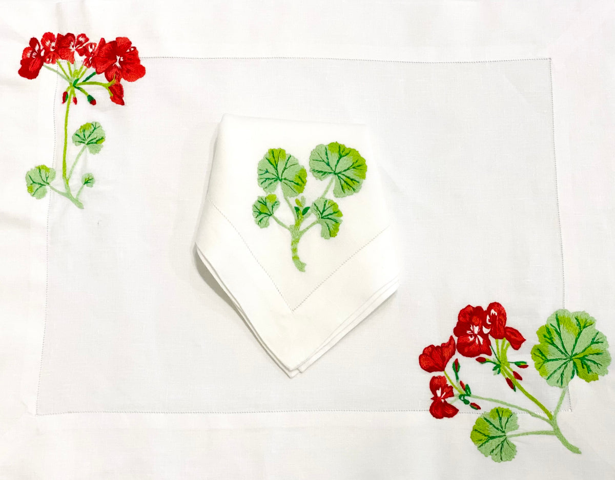 Mary Mahoney Linens Geranium Red – Mary Mahoney