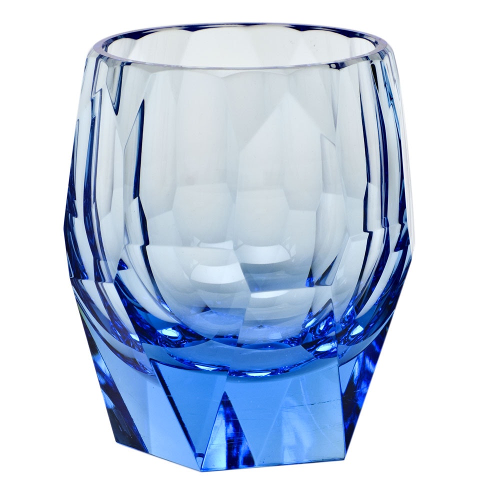 Moser Cubism Aquamarine Double Old Fashioned Cut – Mary Mahoney